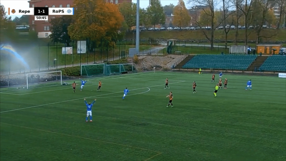 Video: RoPS:n Antoine Lemarie laukoi Eurogoalin Ykkösen nousukarsinnoissa
